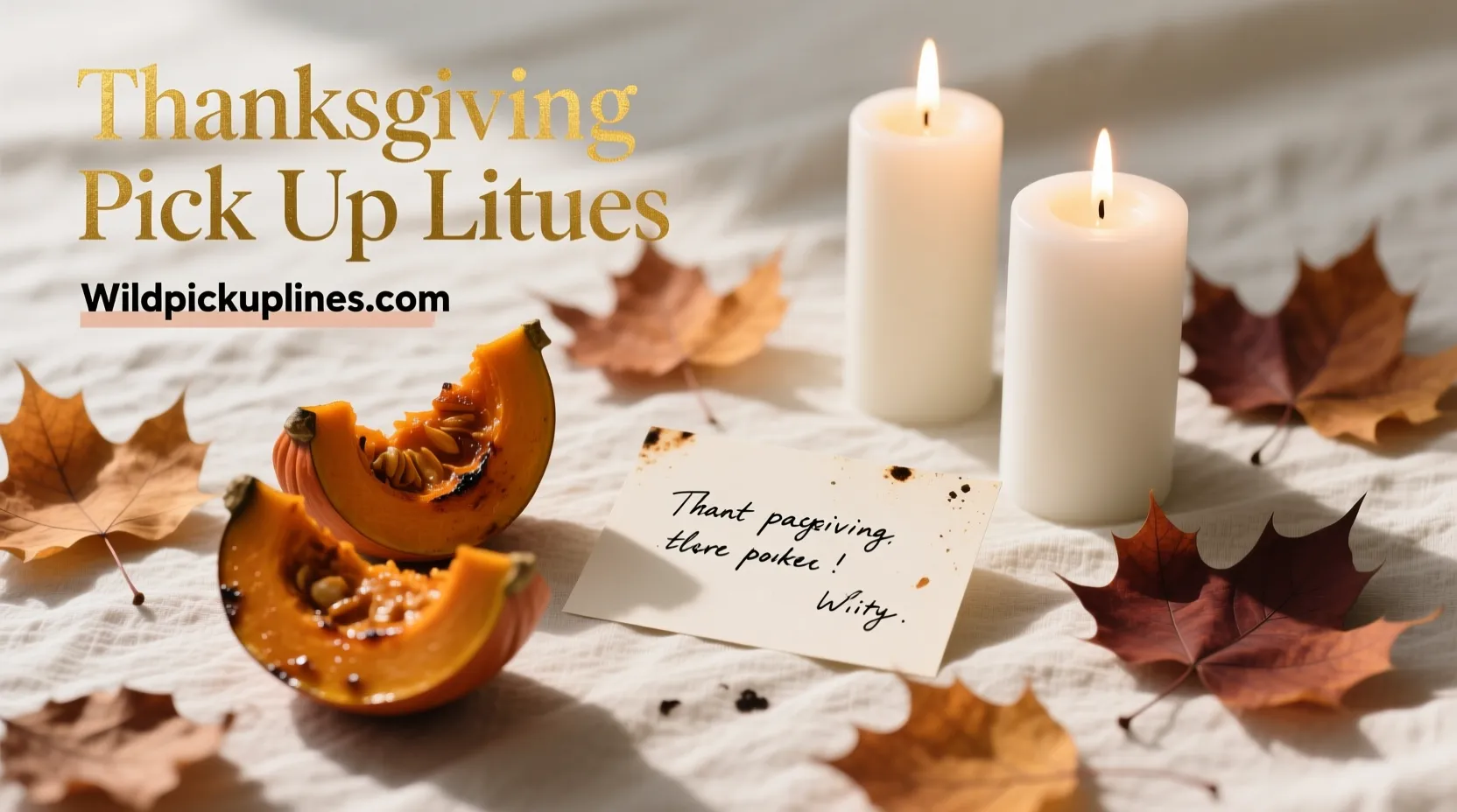 🥧577+Thanksgiving Pick Up Lines Sweet & Savory Flirty Words